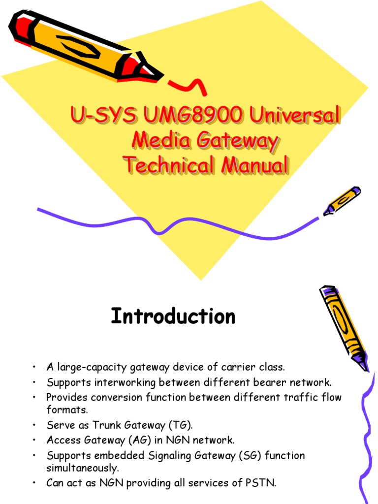 U-SYS UMG8900 Universal Media Gateway | PDF | Public Switched Telephone ...
