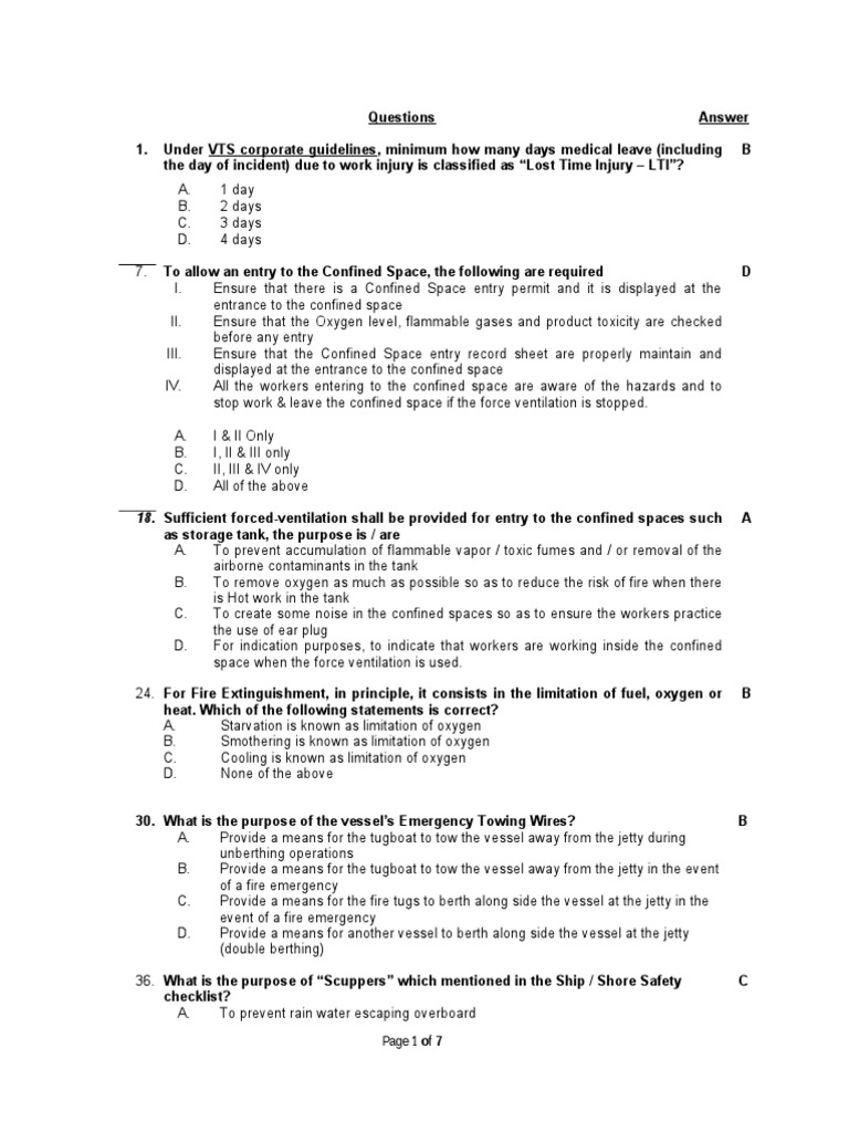 She Test 2009 - 1 | PDF | Safety | Chemistry