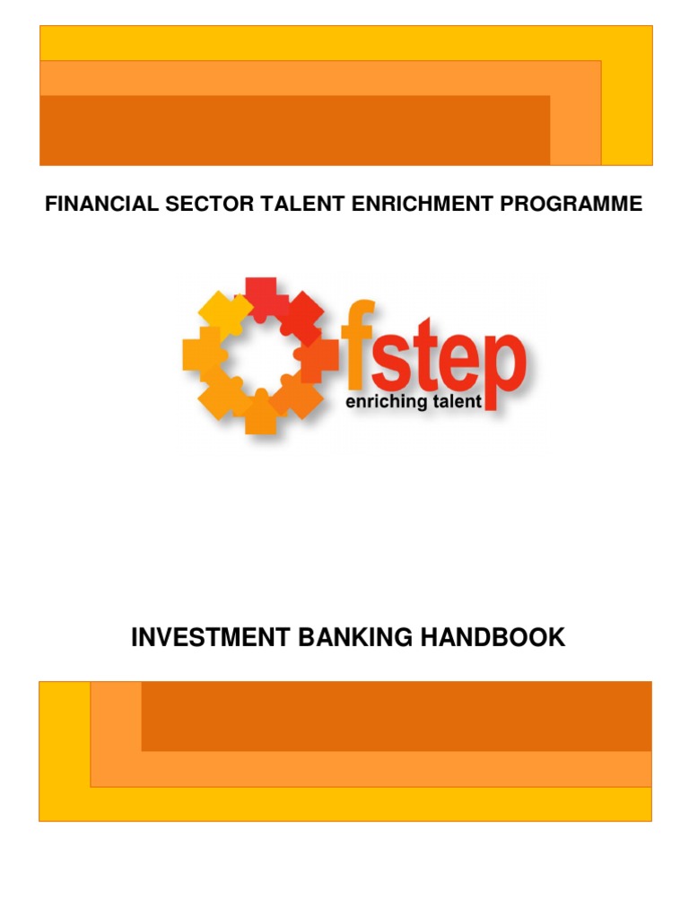 Fstep Manual Investment Banking Final | PDF | Banks | Investment Banking