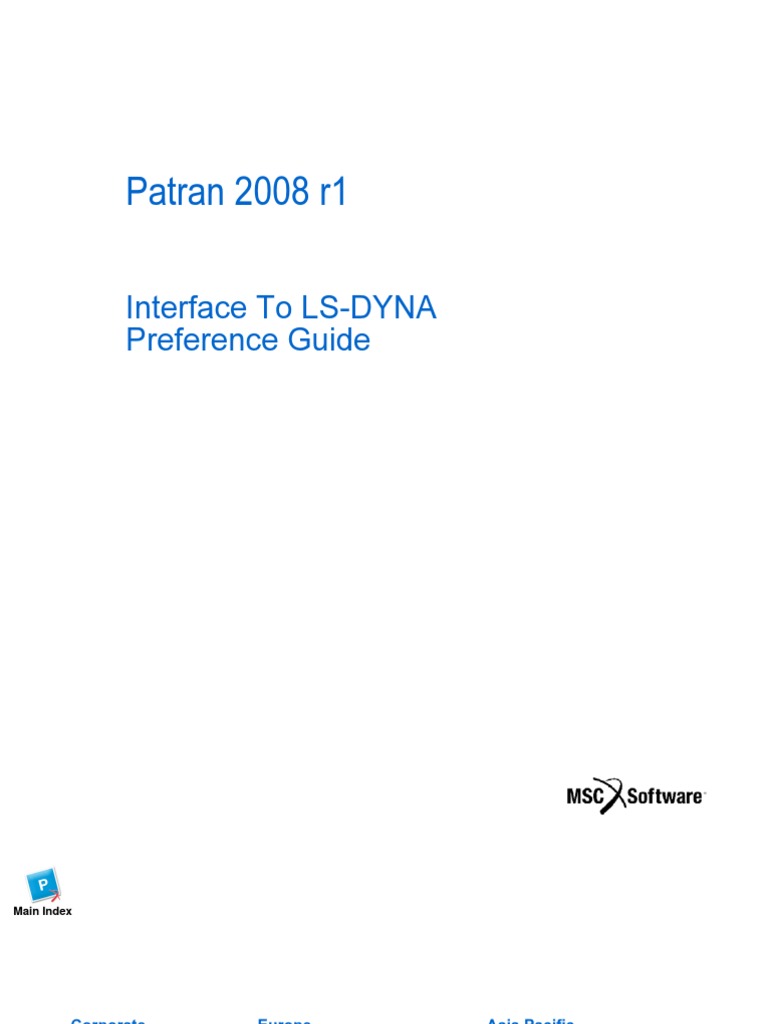 Patran 2008 r1 Interface To LS-DYNA Preference Guide | PDF | Databases ...