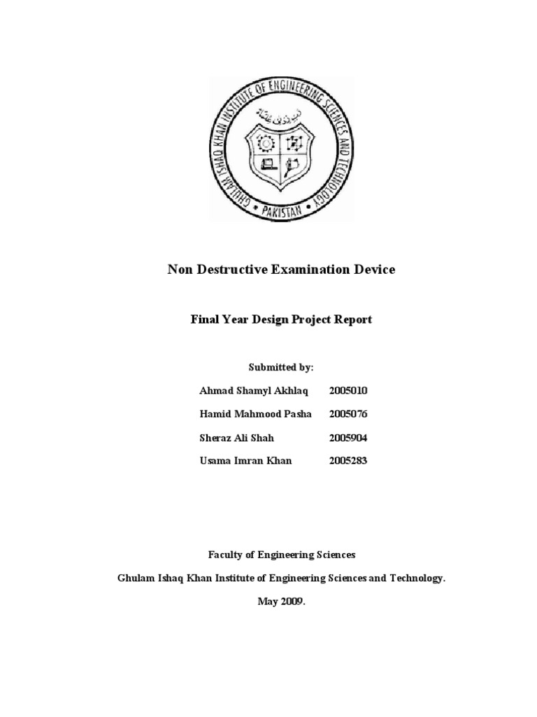 NDE Final Year Project Report | PDF | Inductor | Superconductivity