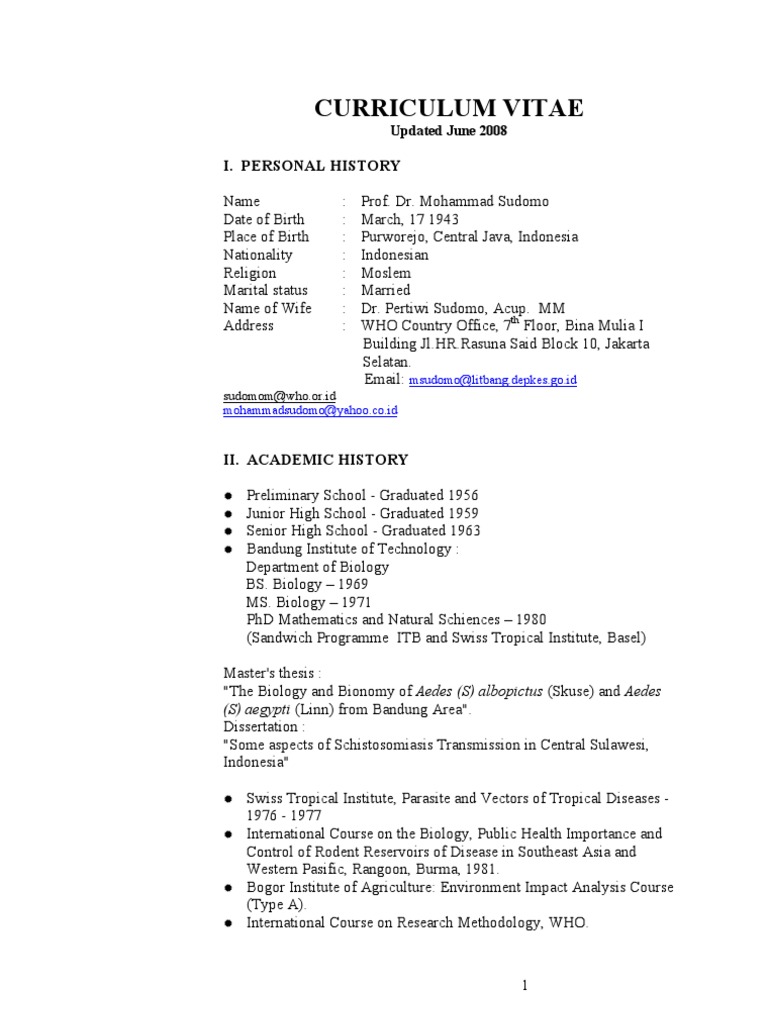 Sudomo | PDF | Indonesia | World Health Organization