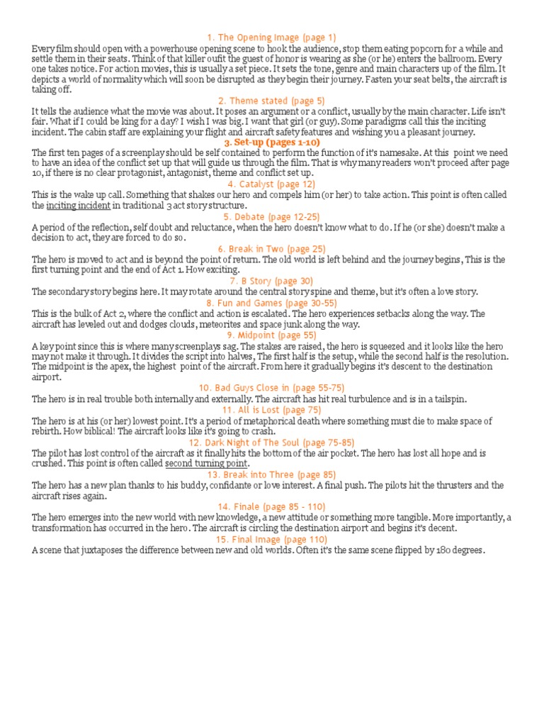 Screenwritting Beat Sheet | PDF | Plot (Narrative) | Leisure