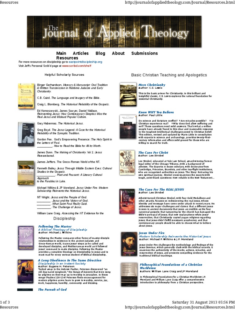 Christian Bibliography | Download Free PDF | Gospels | Jesus