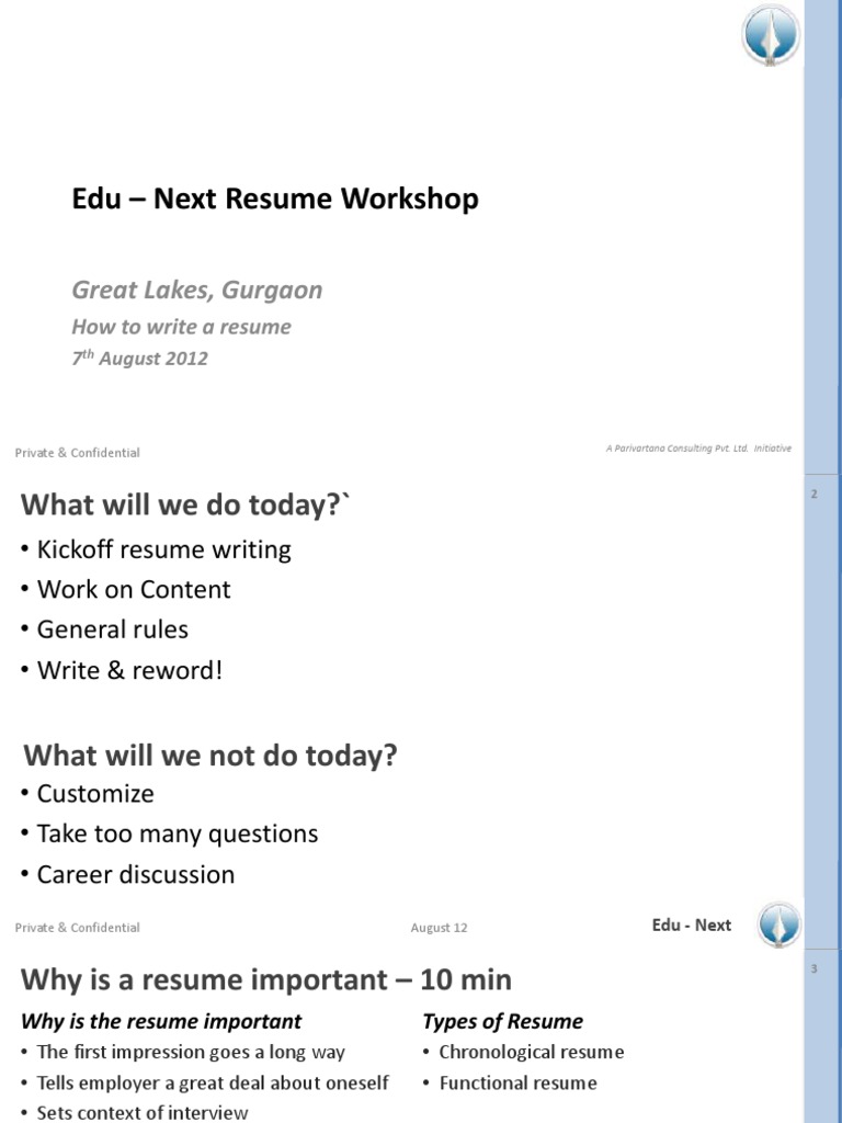 How to Craft a Standout Resume: A Workshop on Optimizing Content ...