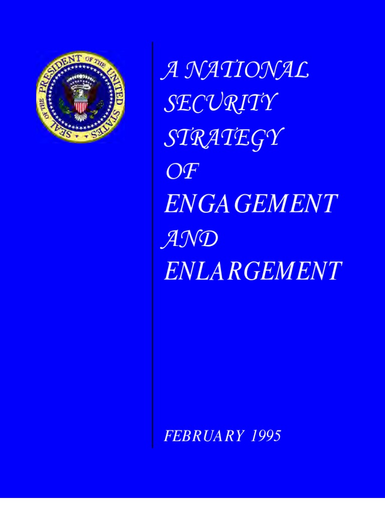 A National Security Strategy Of And Engagement Enlargement Pdf