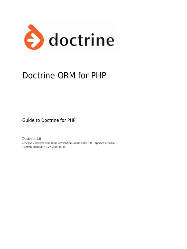 Doctrine Pdf Database Index Databases