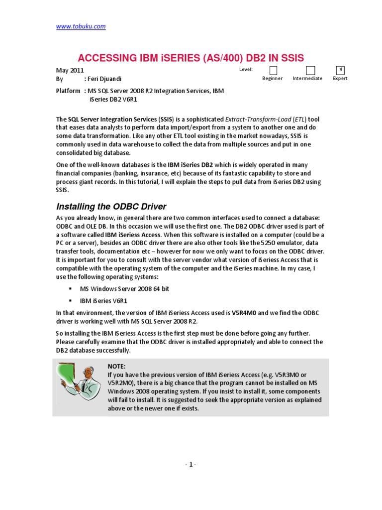 Accessing Iseries DB2 in SSIS | PDF | Ibm Db2 | Ibm System I