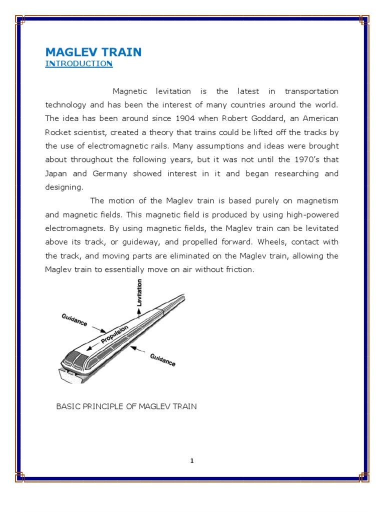 Maglev Train | PDF | Superconductivity | Electrical Resistivity And Conductivity