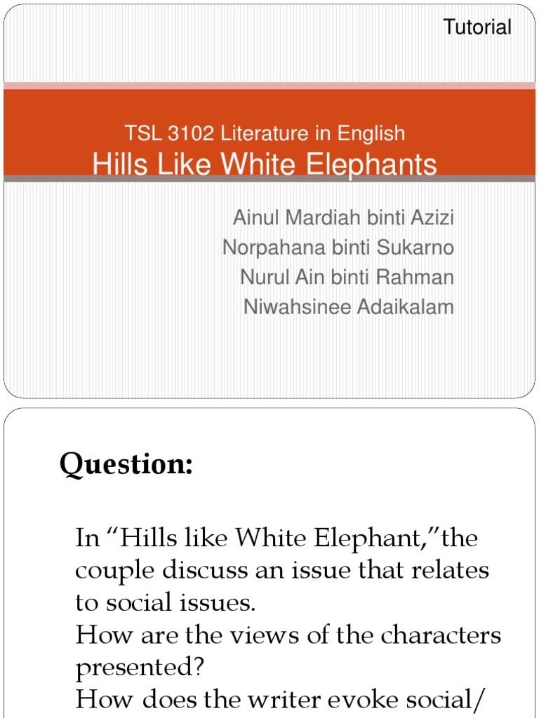 Hills Like White Elephants | Postmodernism | Abortion