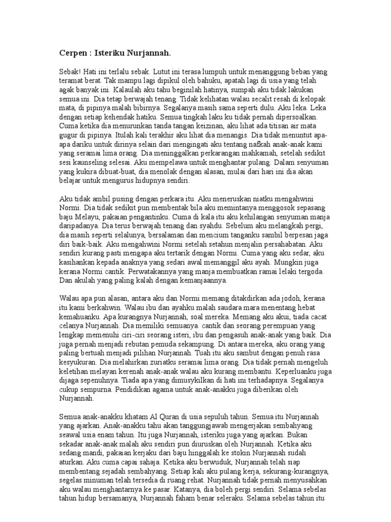 Cerpen: Isteriku Nur Jannah | PDF