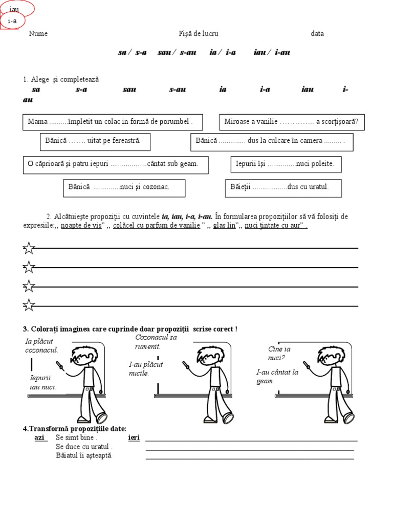 2 Fise de Lucru Ortograme