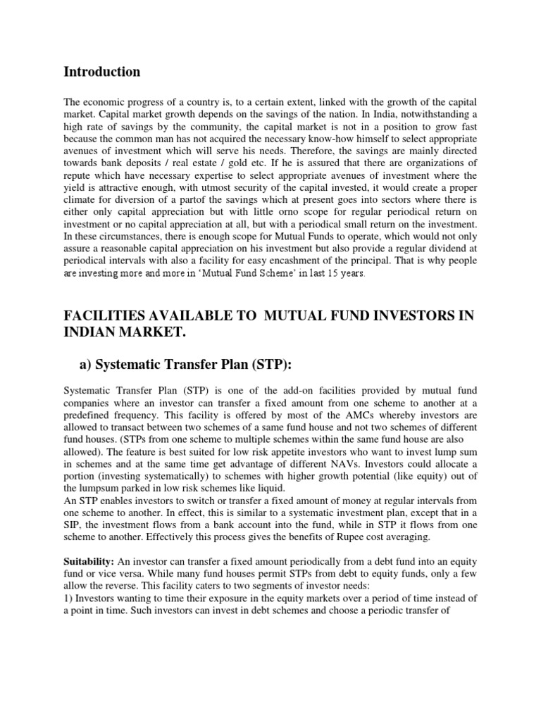 Suitability: An Investor Can Transfer A Fixed Amount Periodically From ...