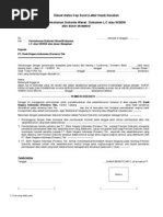 Format Si Standing Instruction | PDF