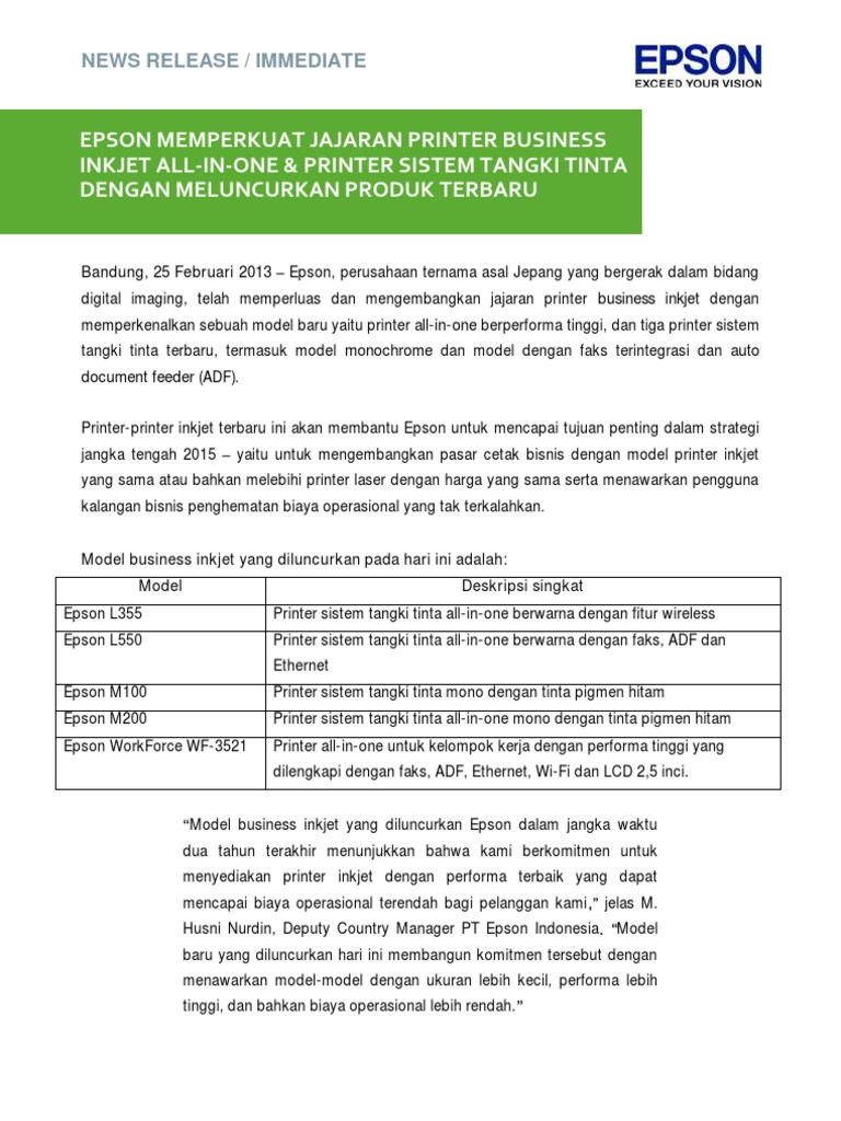 Manual Book EPSON | PDF