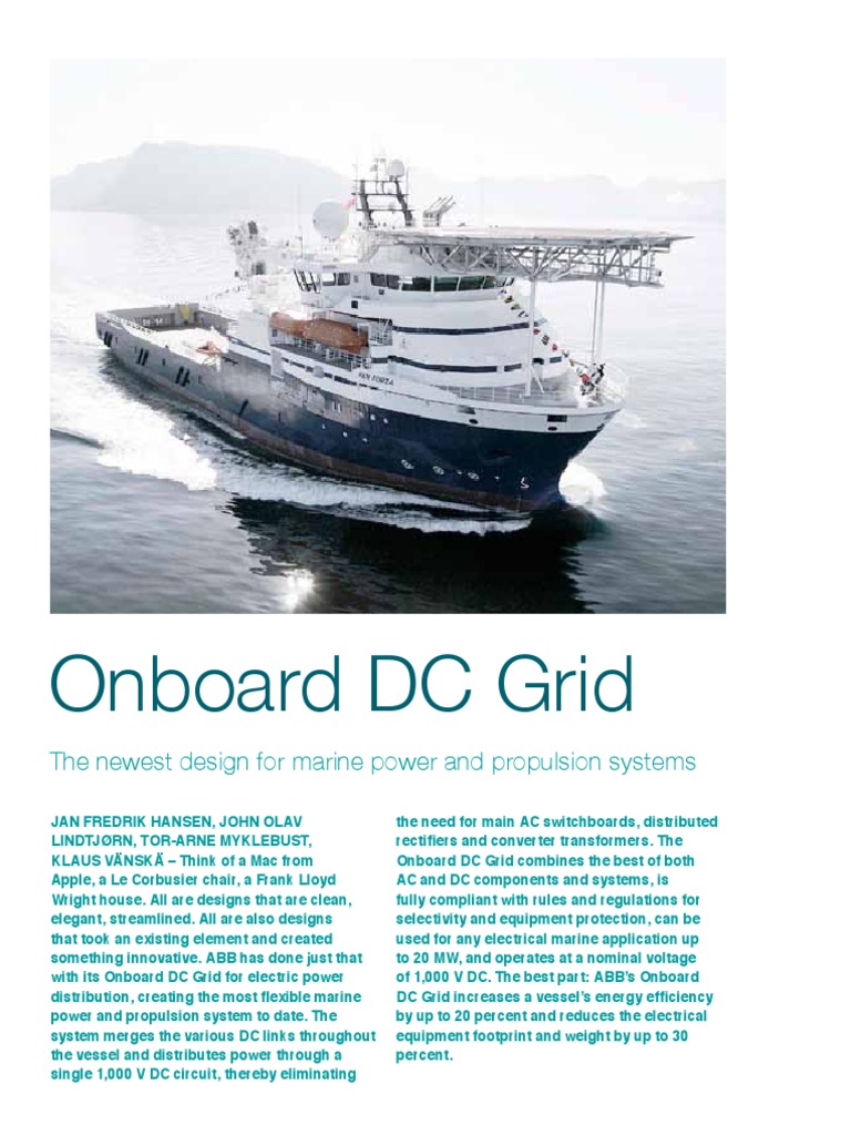 ABB Onboard DC Grid for Marine Power | PDF | Power Inverter ...