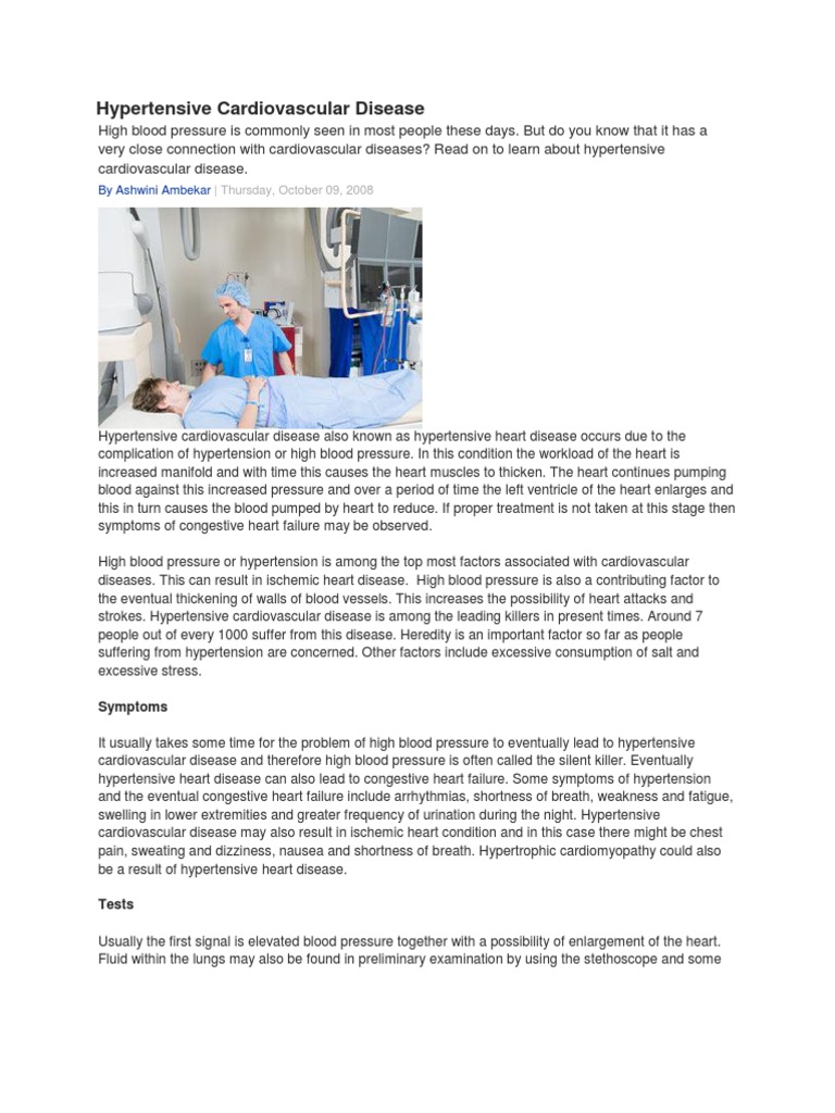 HCVD | PDF | Hypertension | Heart