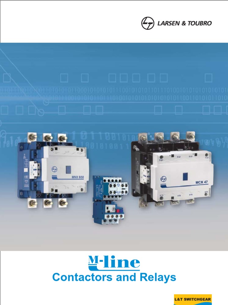 L&T MNX Contactor Wiring & Catalog Guide | PDF | Mains Electricity | Relay