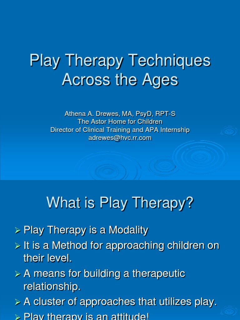 Play Therapy Techniques Through The Ages | PDF | Play Therapy | Anger
