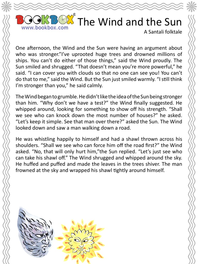 The Wind and The Sun | PDF | Wound | Sky