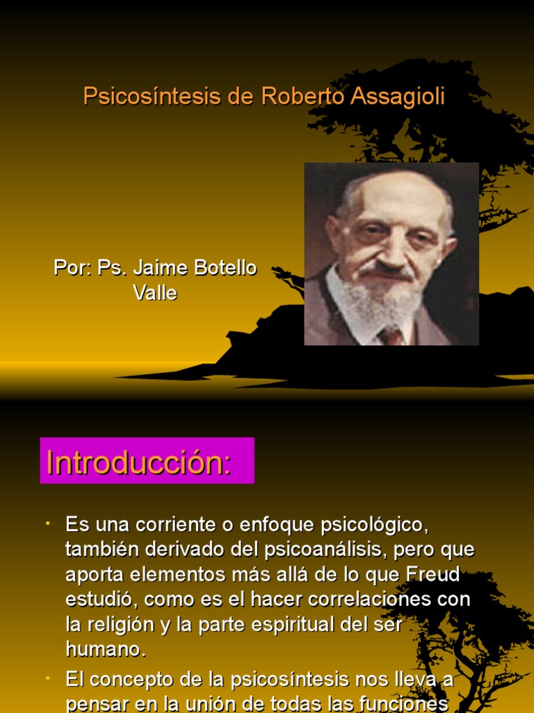 Psicosíntesis. Ps. Jaime Botello Valle | PDF | Mente inconsciente ...