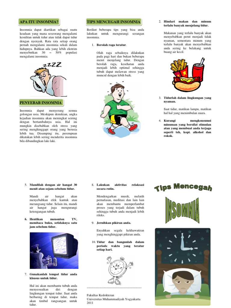 Insomnia Leaflet | PDF