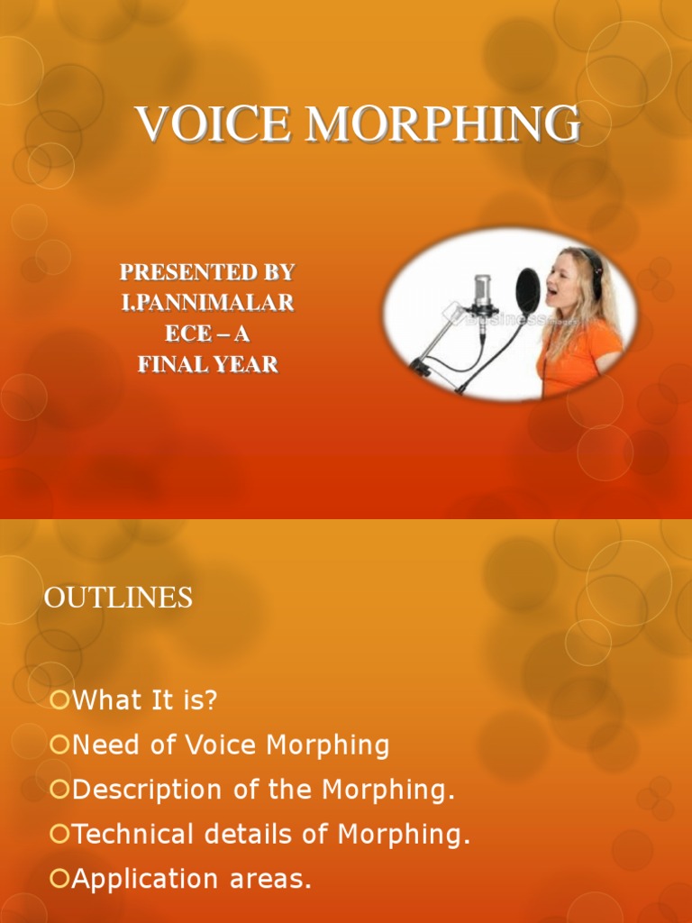 Voice Morphing | PDF | Applied Mathematics | Algorithms