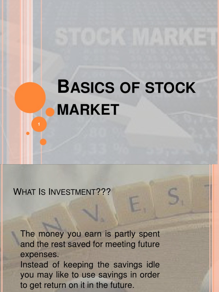 Basics of Stock Market | PDF | Stocks | Investing