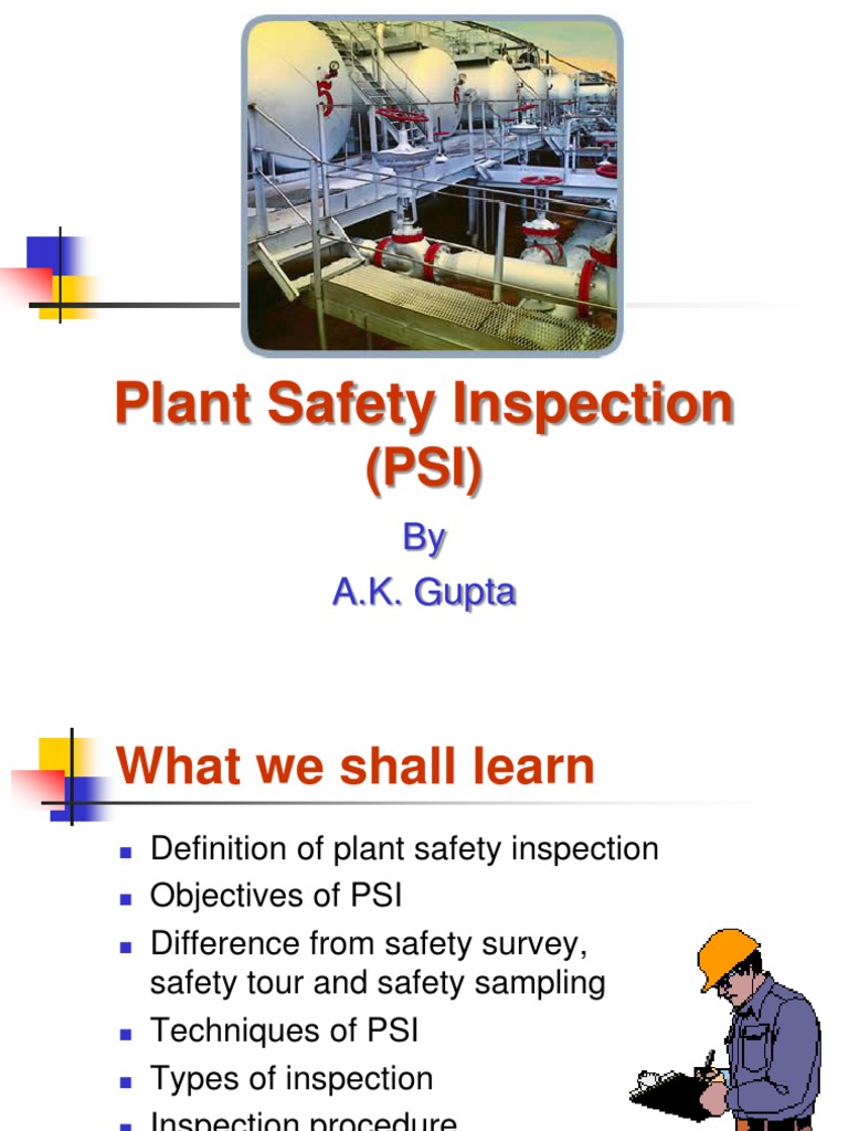 P 4 (1 05) PSI Plant Safety Inspection (35) Jul.2012 | PDF | Safety | Audit