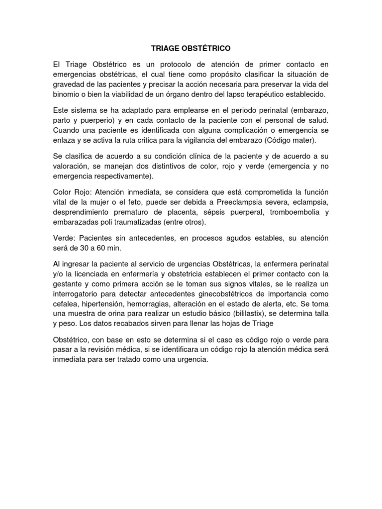 Código Mater | PDF | El embarazo | Enfermería