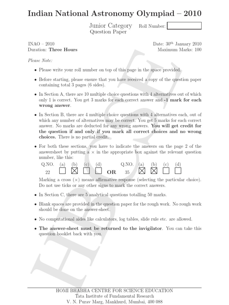 International Astronomy Olympiad | PDF | Speed Of Light | Stars