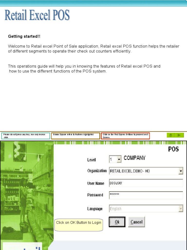 Retail Excel - POS Software Presentation | PDF | Invoice | Point Of Sale