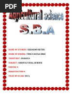 AGRICULTRE SCIENCE SBA (ANIMAL SCIENCE).docx | Broiler | Poultry Farming