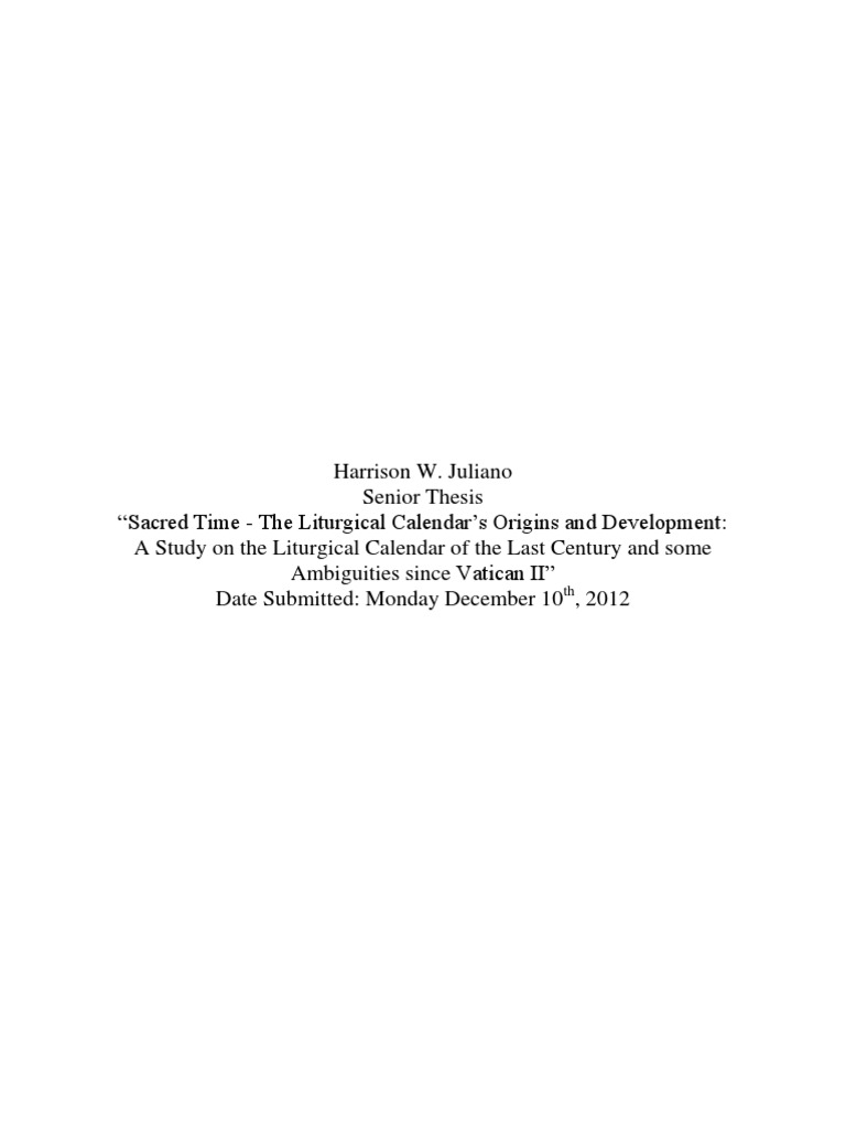 Sacred Time & Sacred Life: A Simple Study of The Liturgical Calendar ...