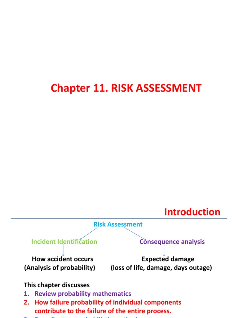 Chapter 11 Risk Assessment | PDF | Reliability Engineering | Probability