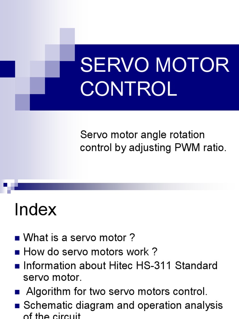 Servo Motor Control | PDF | Servomechanism | Electromagnetism