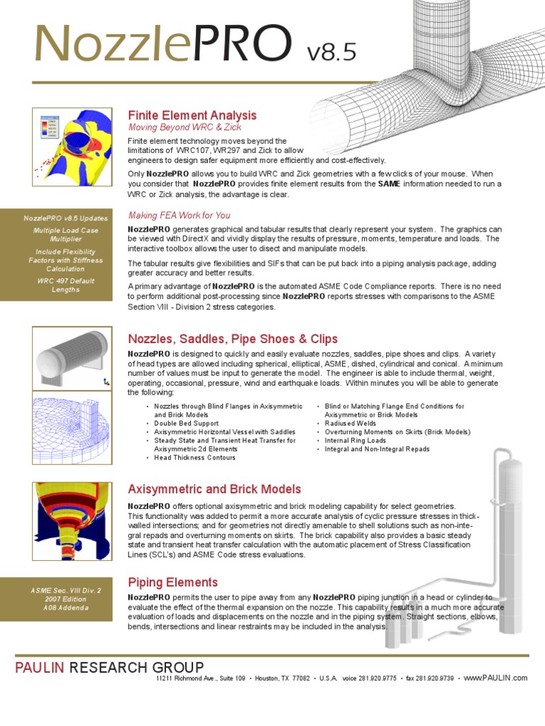 Nozzle Pro | PDF | Fatigue (Material) | Finite Element Method