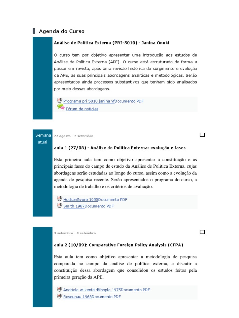 Análise de Política Externa Iri Usp | PDF | Metodologia | Tomada de ...