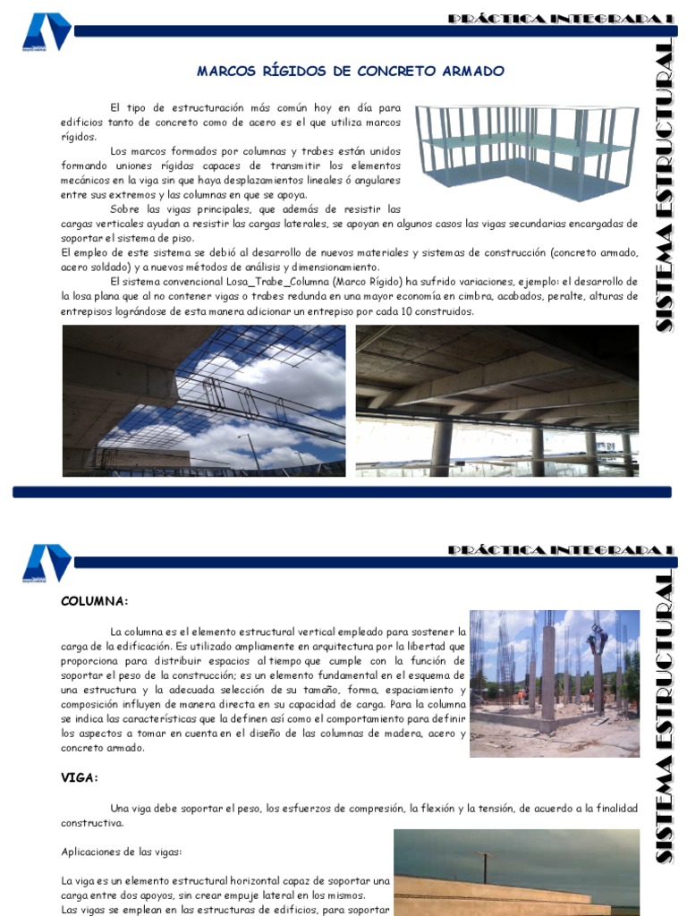 Sistema Estructural-marcos Rigidos | Fundación (Ingeniería ...