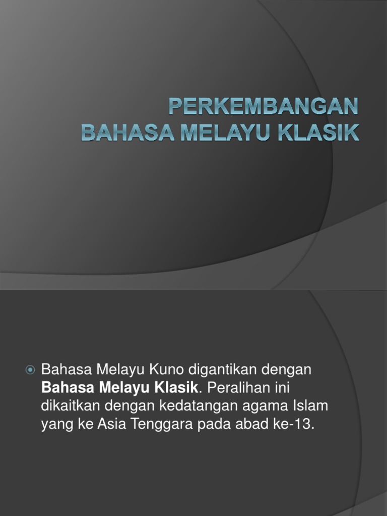Perkembangan Sistem Tulisan BM Klasik | PDF | Klasik