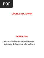 Descripción de La Técnica Quirúrgica de La Colecistectomía | PDF ...