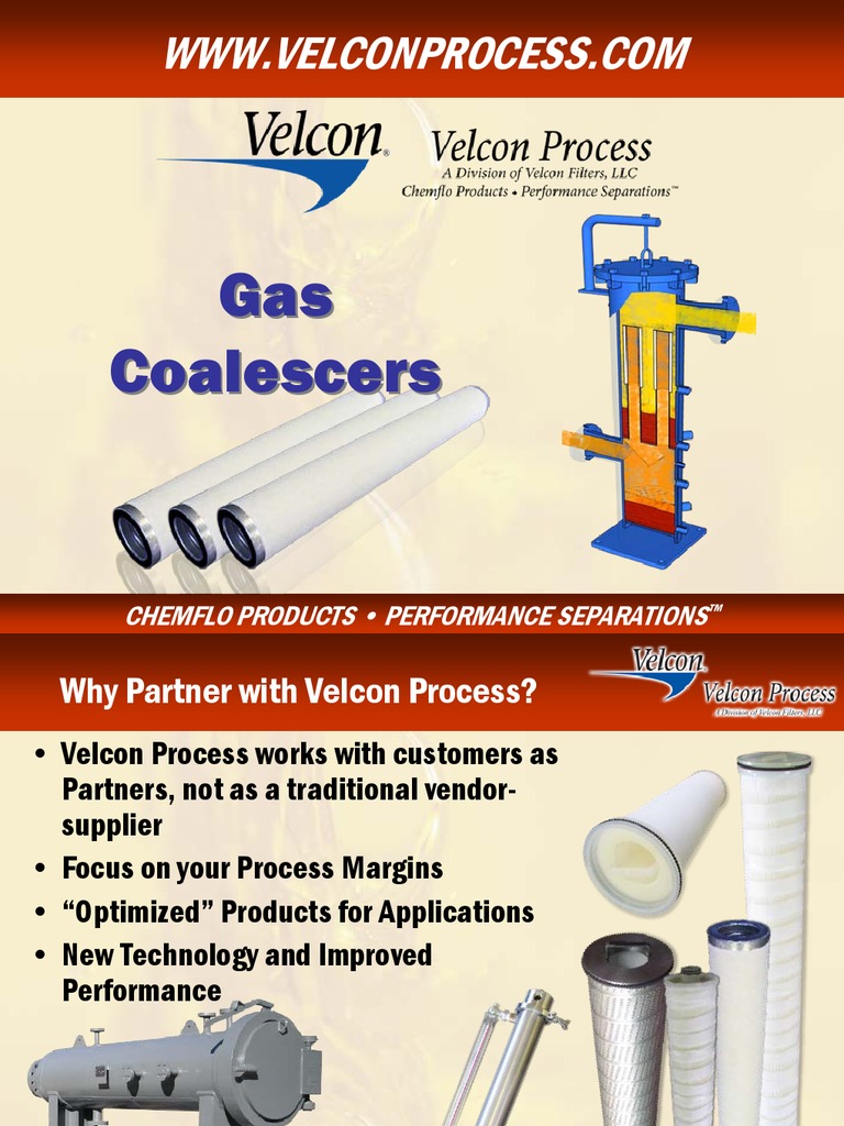 Coalescer | PDF | Natural Gas | Gas Compressor