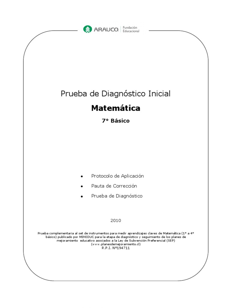 Prueba 7mo | PDF