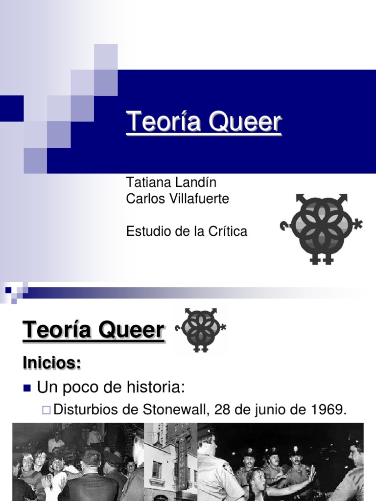 Teoría Queer | PDF | Extraña teoria | Estudios LGBTQIA+