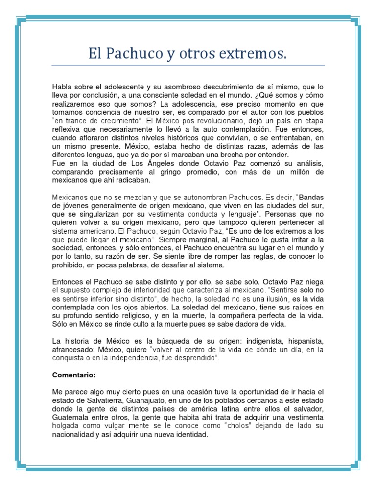 El Pachuco y Otros Extremos | PDF | México | Américas