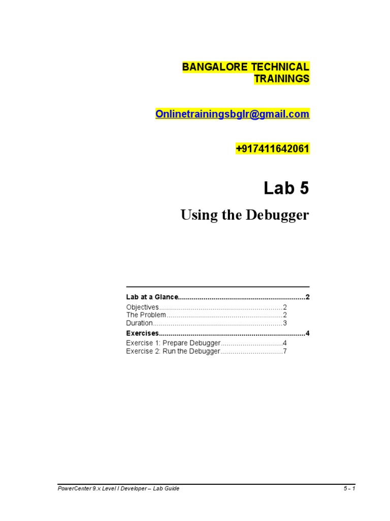 05 Lab Debugger | PDF