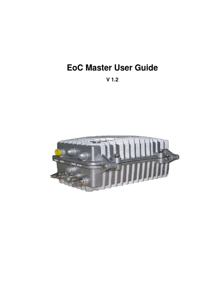 EoC Master User Guide V 1.2 | PDF | Command Line Interface | Computer ...