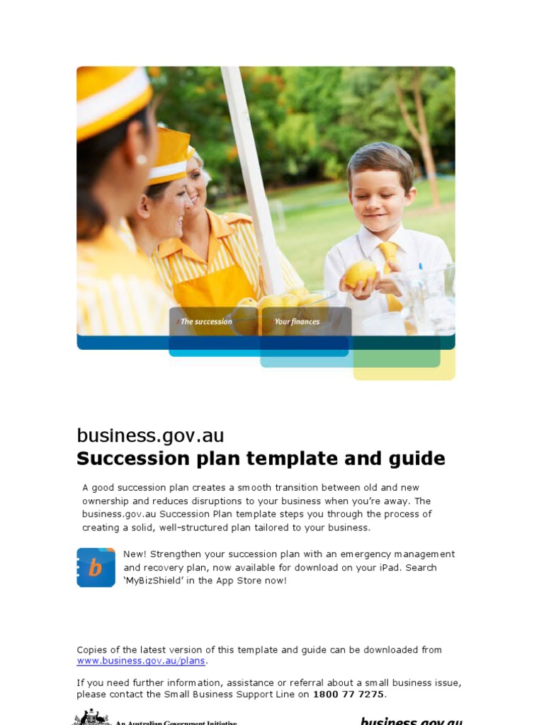 Business - Gov.au: Succession Plan Template and Guide | PDF | Business ...