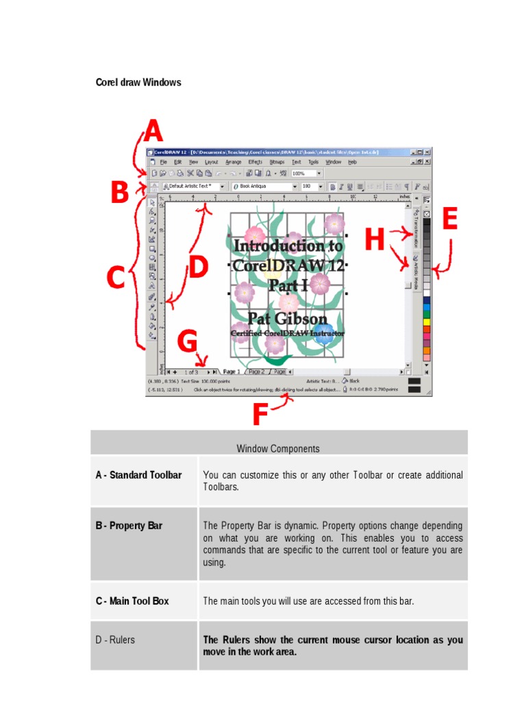 Corel Draw 9 Tutorial | PDF | Ellipse | Shape