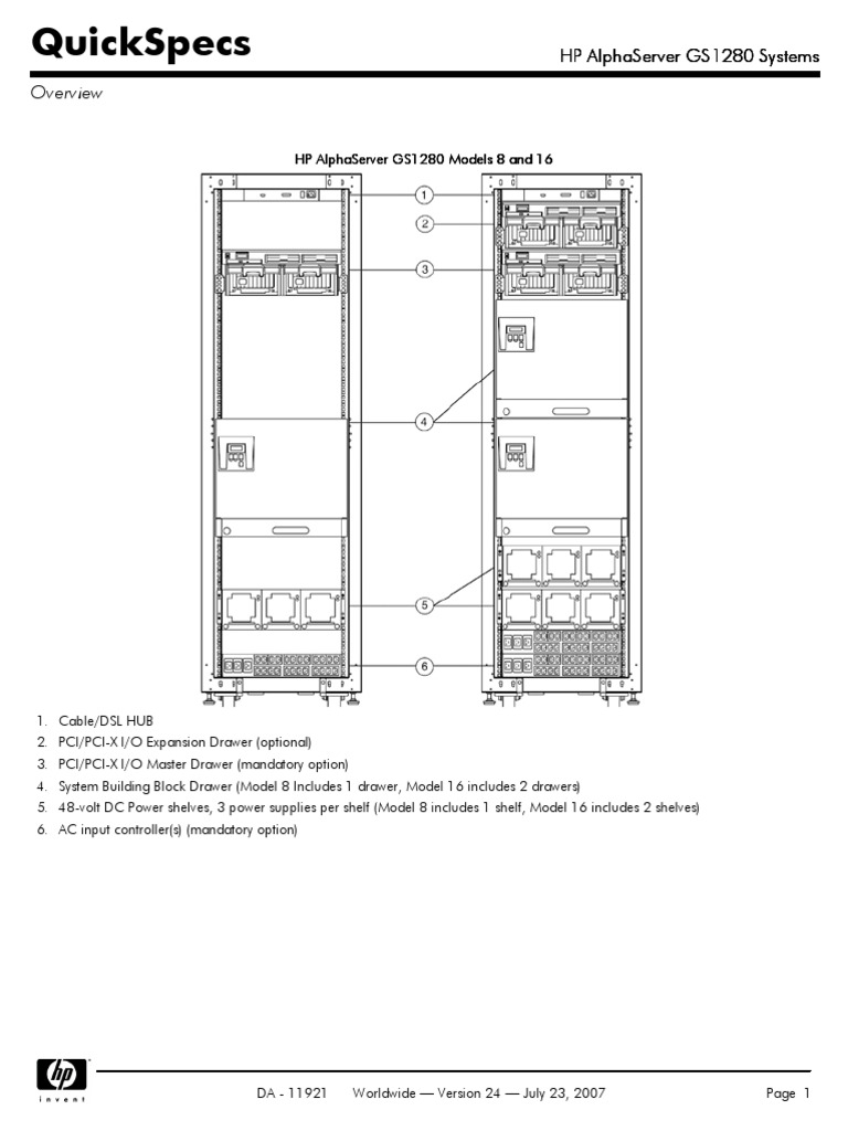 HP Alphaserver Gs1280 Systems | PDF | Central Processing Unit | Booting